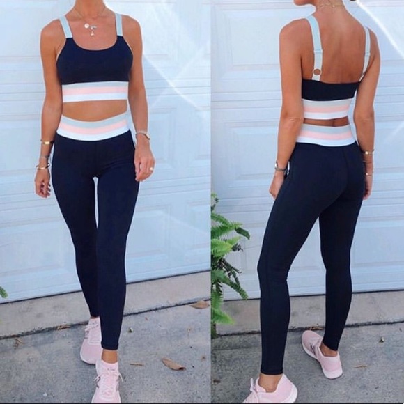 Pants & Jumpsuits | Black Workout Set | Poshmark